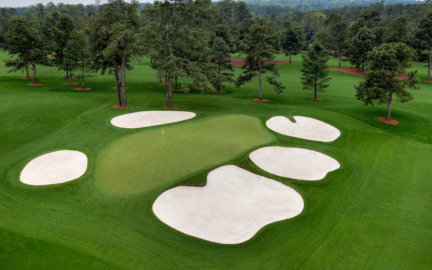 Golf Course Drone Flyover – Red Bird